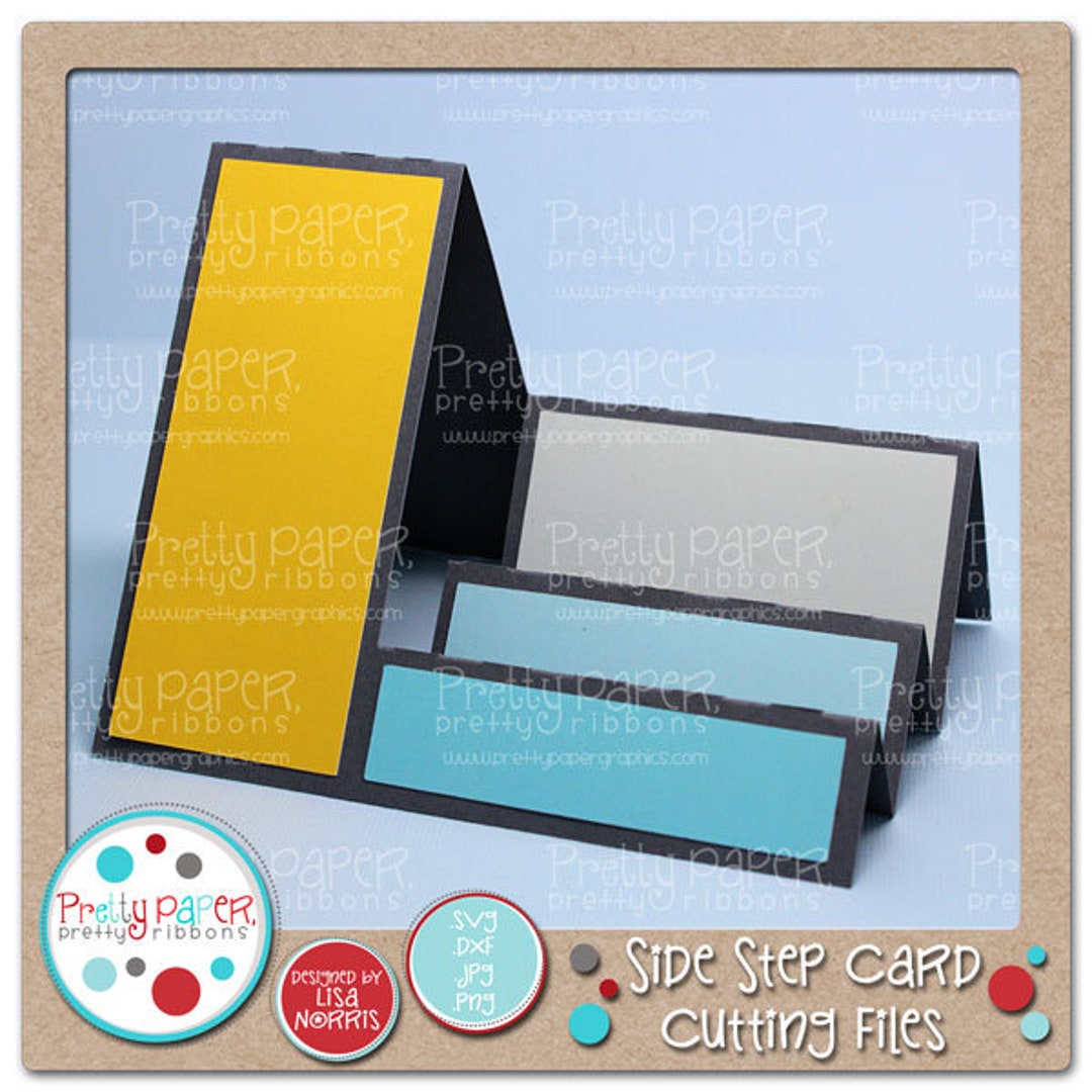 Side Step Card Cutting Files - Instant Download - Etsy
