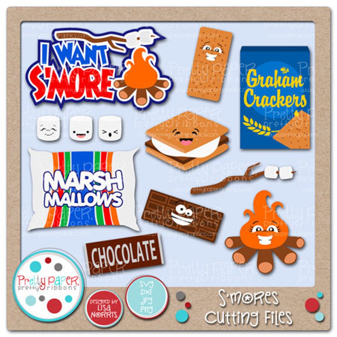 S'mores Cutting Files & Clip Art - Instant Download - Etsy