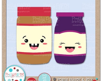 Peanut Butter and Jelly Clip Art - Etsy