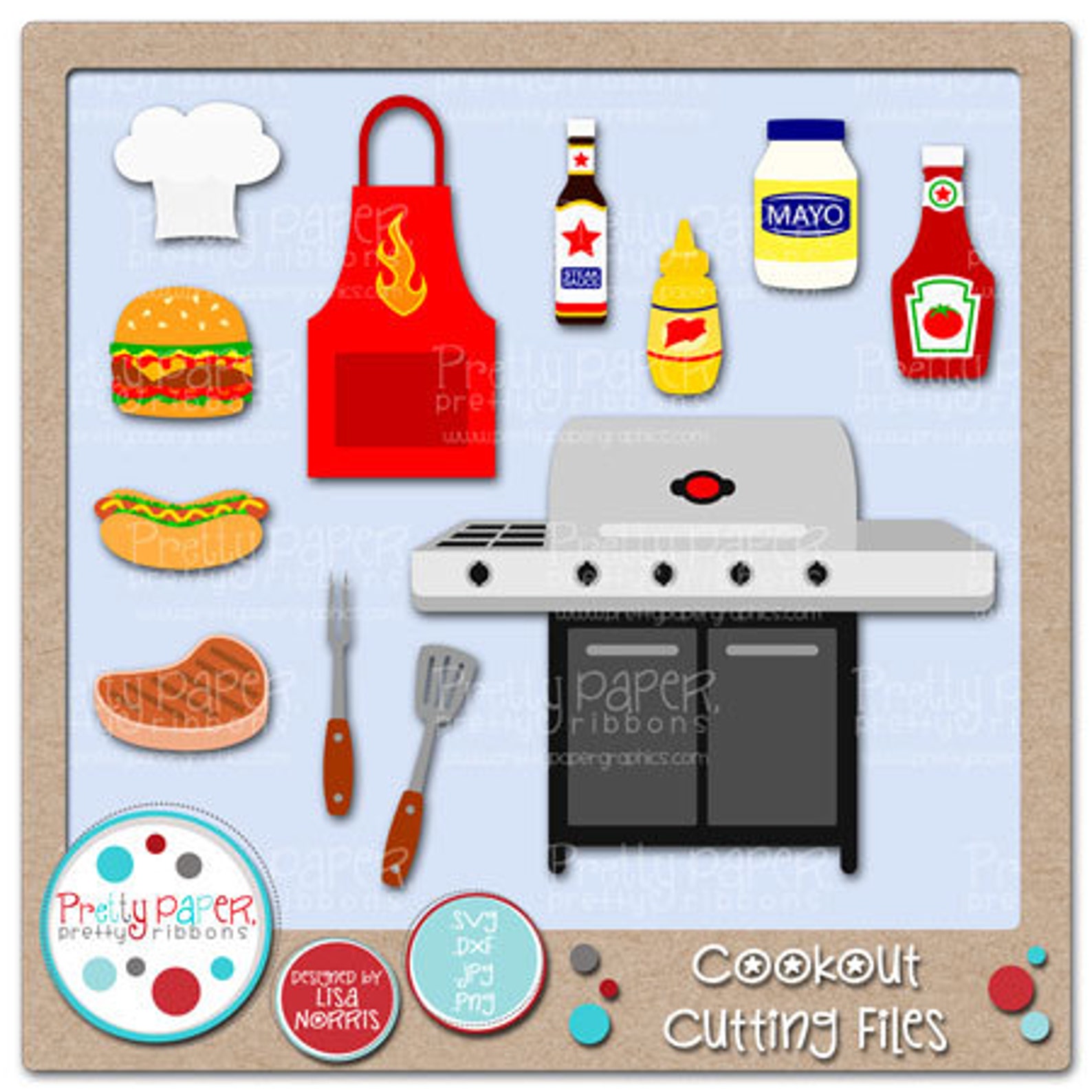 Cookout Cutting Files & Clip Art - Instant Download - Etsy