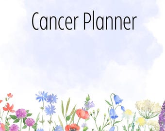 Cancer Planner Printable, Cancer Care Journal, Cancer Diagnosis Health ...