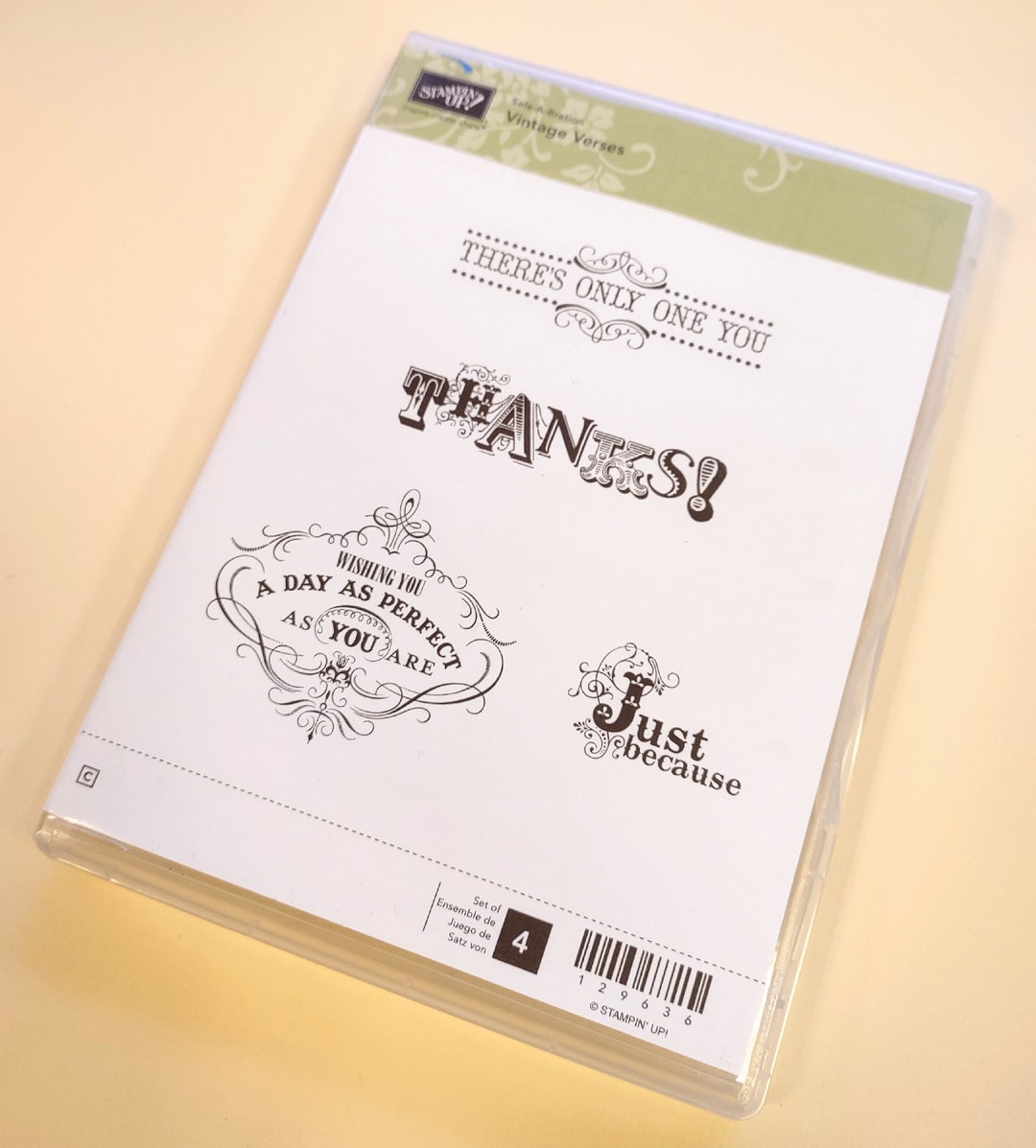 Vintage Verses Stamp Set Stampin’ up Sentiment Stamp Set for ...