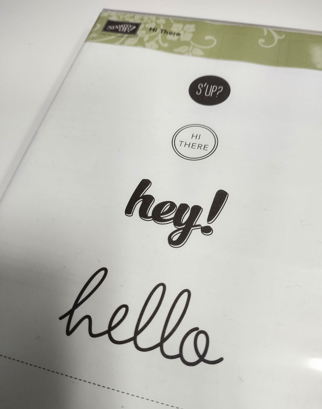 Hi There Stamp Set Stampin’ up Hello Hey Font Word Stamp Set for ...