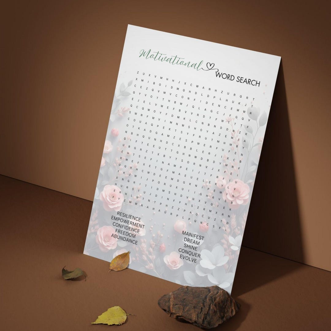 Self Love Affirmations - Positive Affirmation Word Search Printable ...