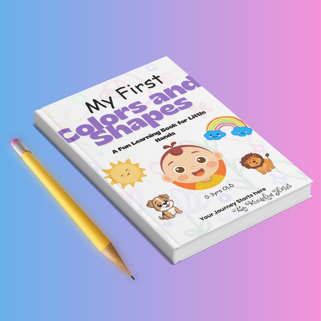 Toddler Learning Book | My First Colors and Shapes (digital Download ...