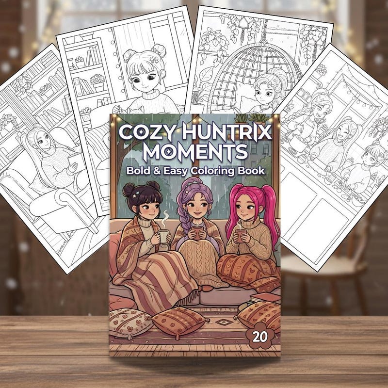 Huntrix Coloring Pages - Etsy