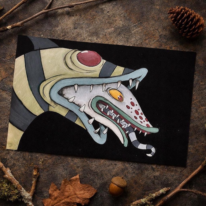 Beetlejuice Sandworm Fan Art - Art Print - Etsy