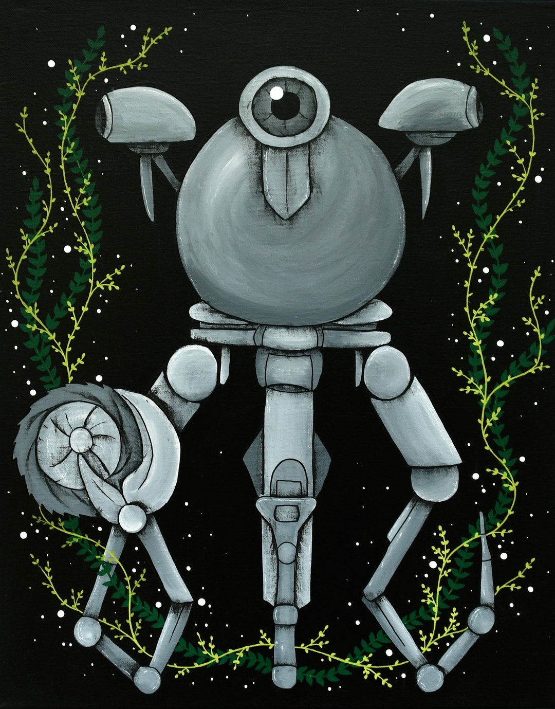 Fallout Mr. Handy Fan Art - Art Print - Etsy