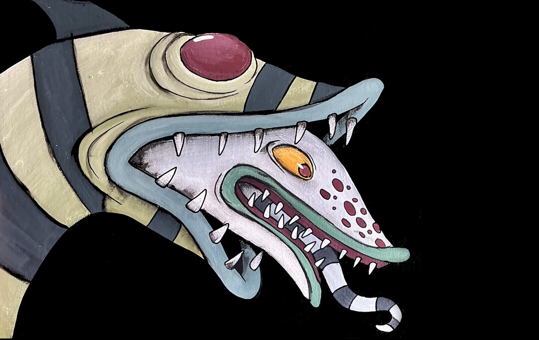 Beetlejuice Sandworm Fan Art - Art Print - Etsy