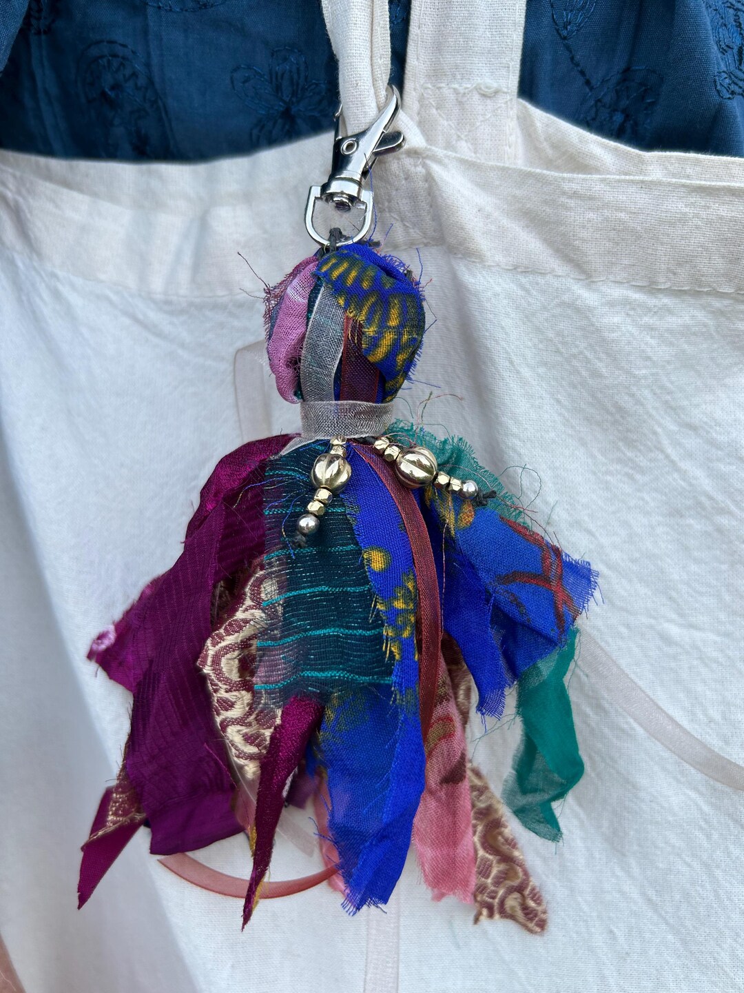 Boho Bag Charm: Cozy Jewel-tones Tassel - Etsy