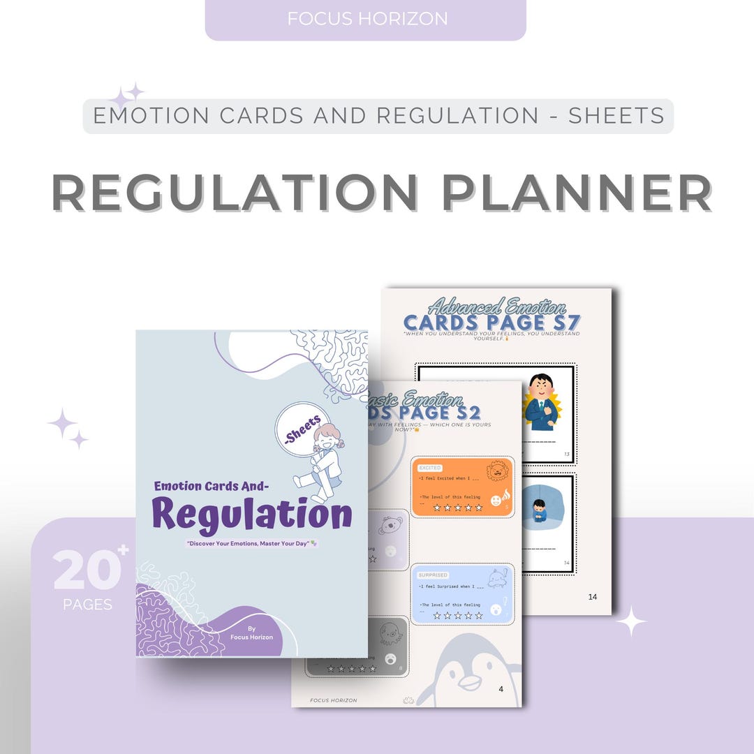 Emotion Cards & Regulation Sheets | Kids Emotional Learning Toolkit ...