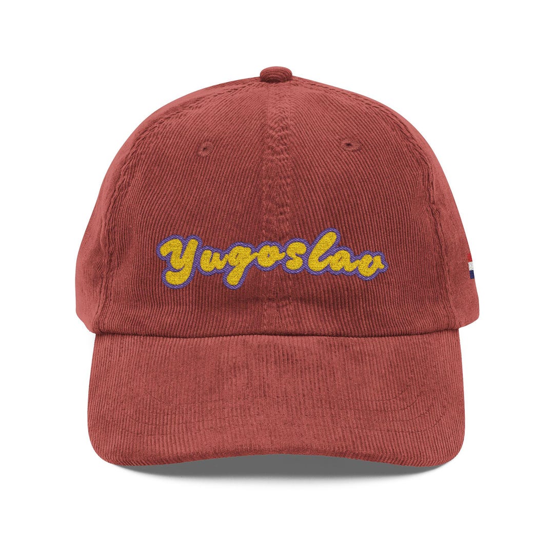 Jugosloven / Yugoslav Emroided Corduroy Cap | Vintage Nostalgic - Etsy