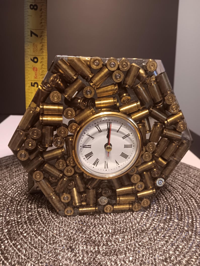 Epoxy Resin Bullet Desk Clock - Etsy