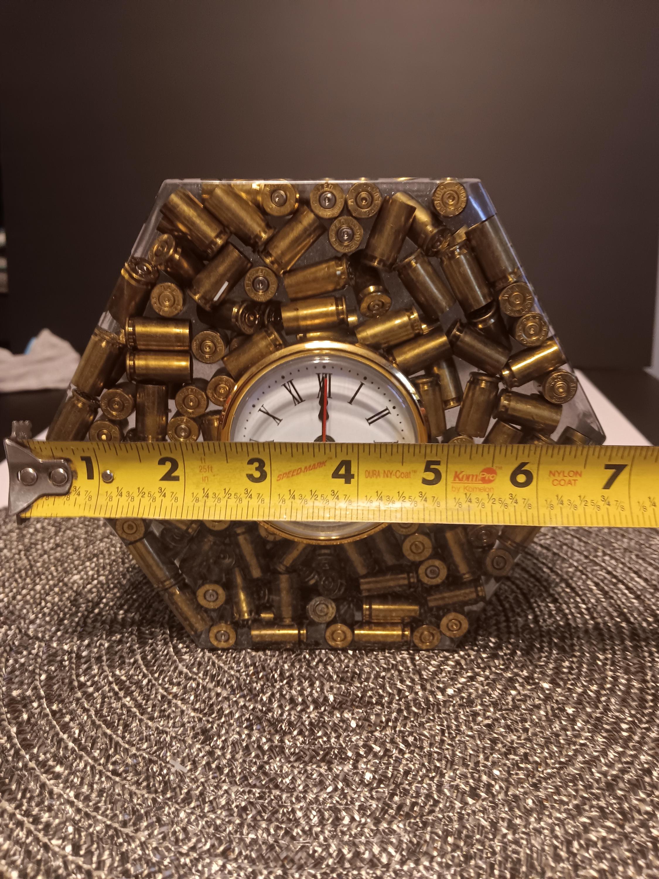 Epoxy Resin Bullet Desk Clock - Etsy