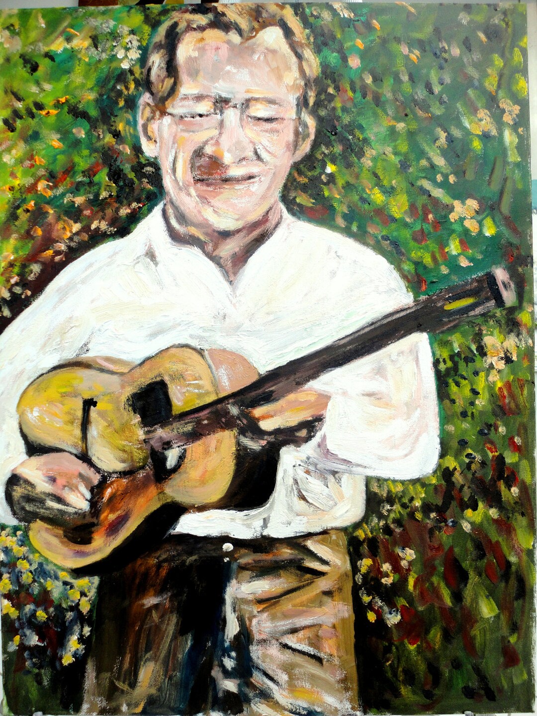 SOLD Example Custom Original Oil Painting of Great Grandpa 24x18 by ...