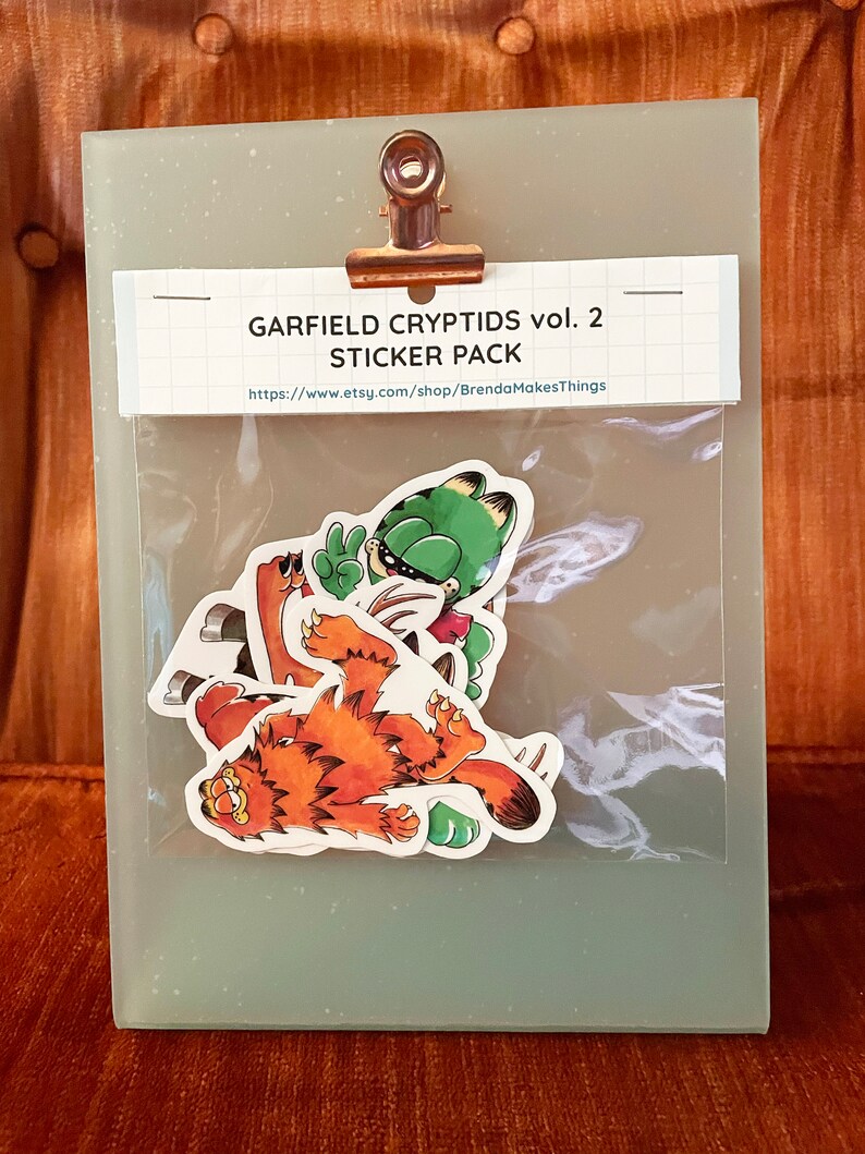 Garfield Cryptids Sticker Set VOL 2 - Etsy