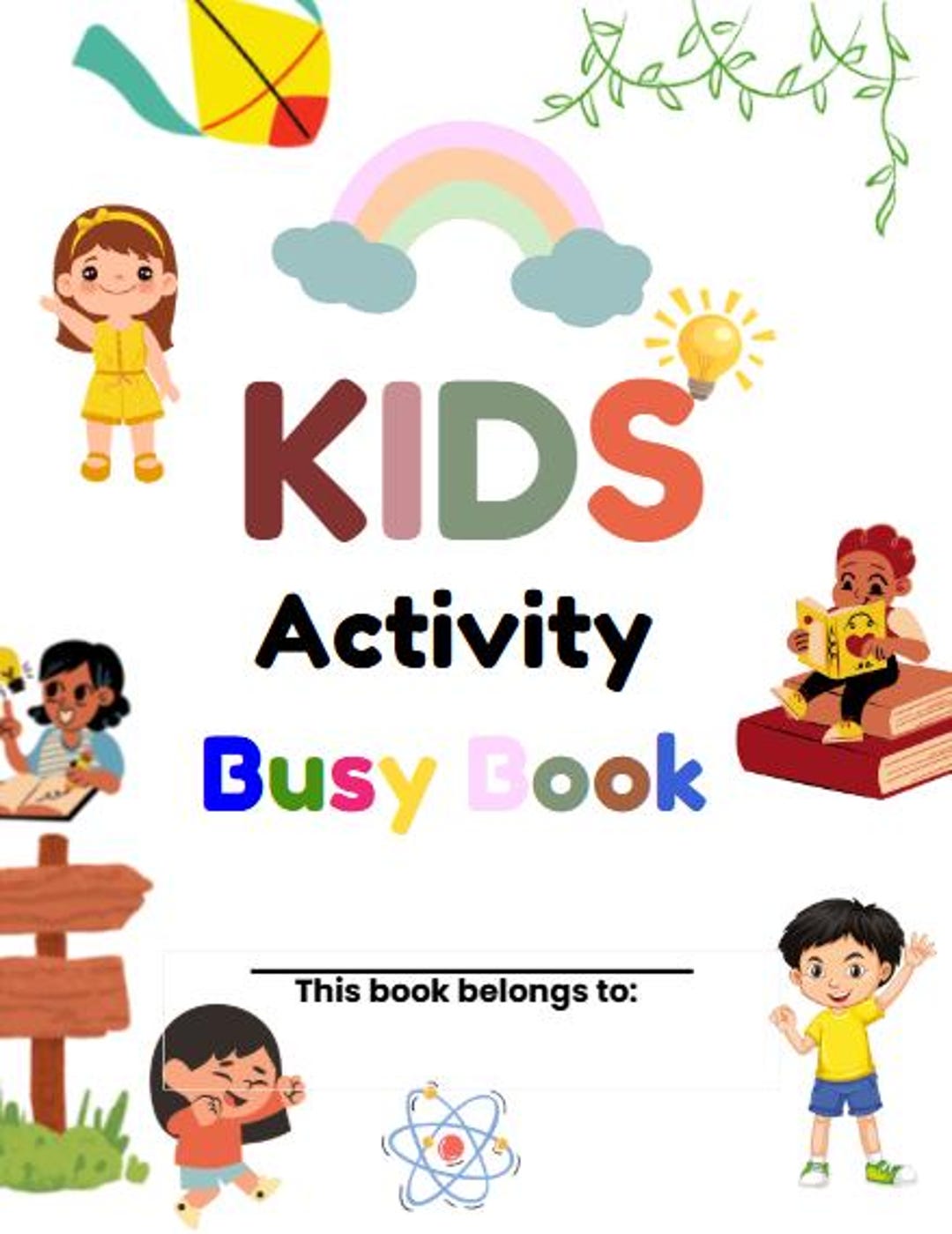Editable and Printable Kids Activity Busy Book - Etsy
