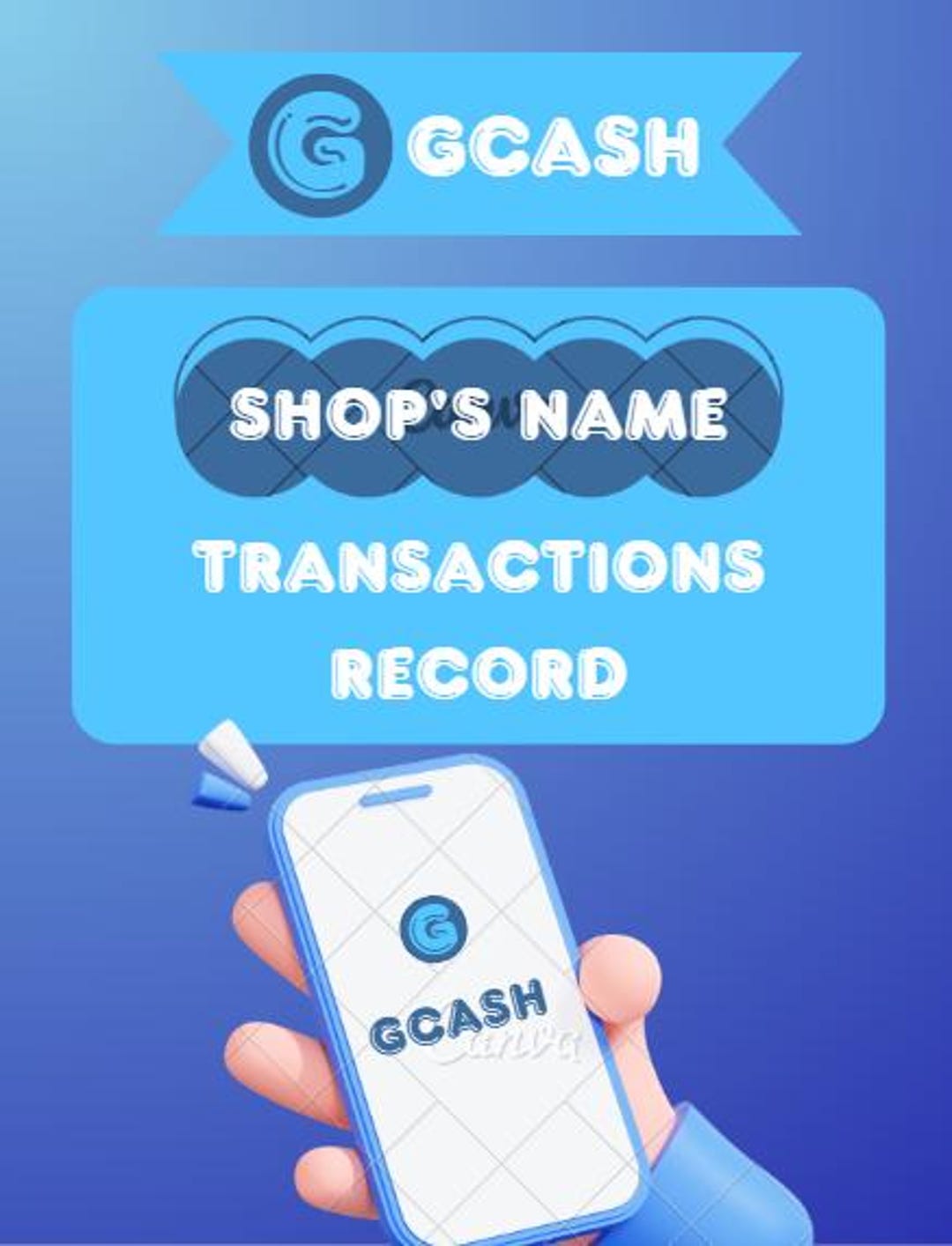 Editable and Printable Gcash and Maya Transaction Records and Slips ...