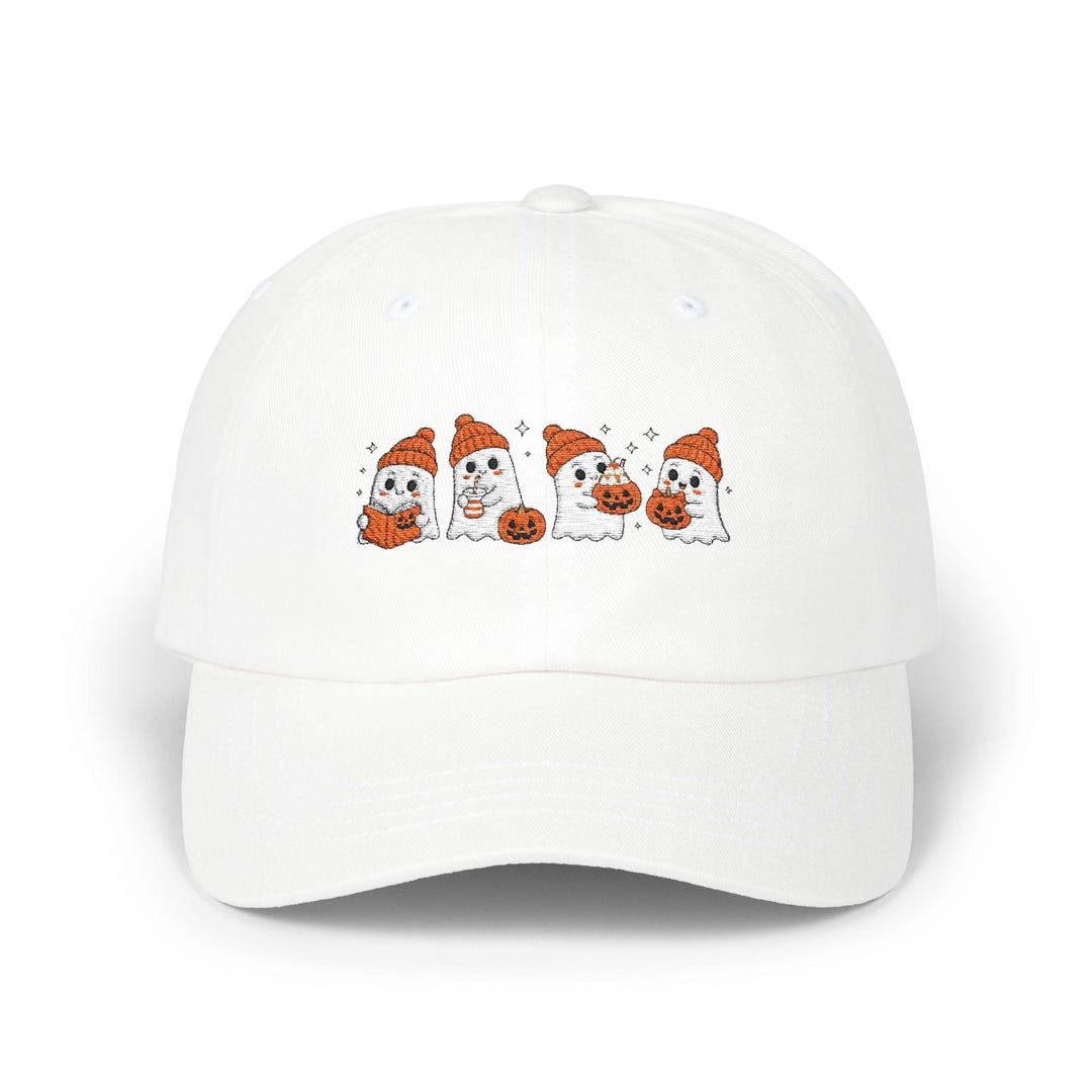 Whimsical Fall Ghost Dad Cap - Holiday Festive Cheer - Etsy
