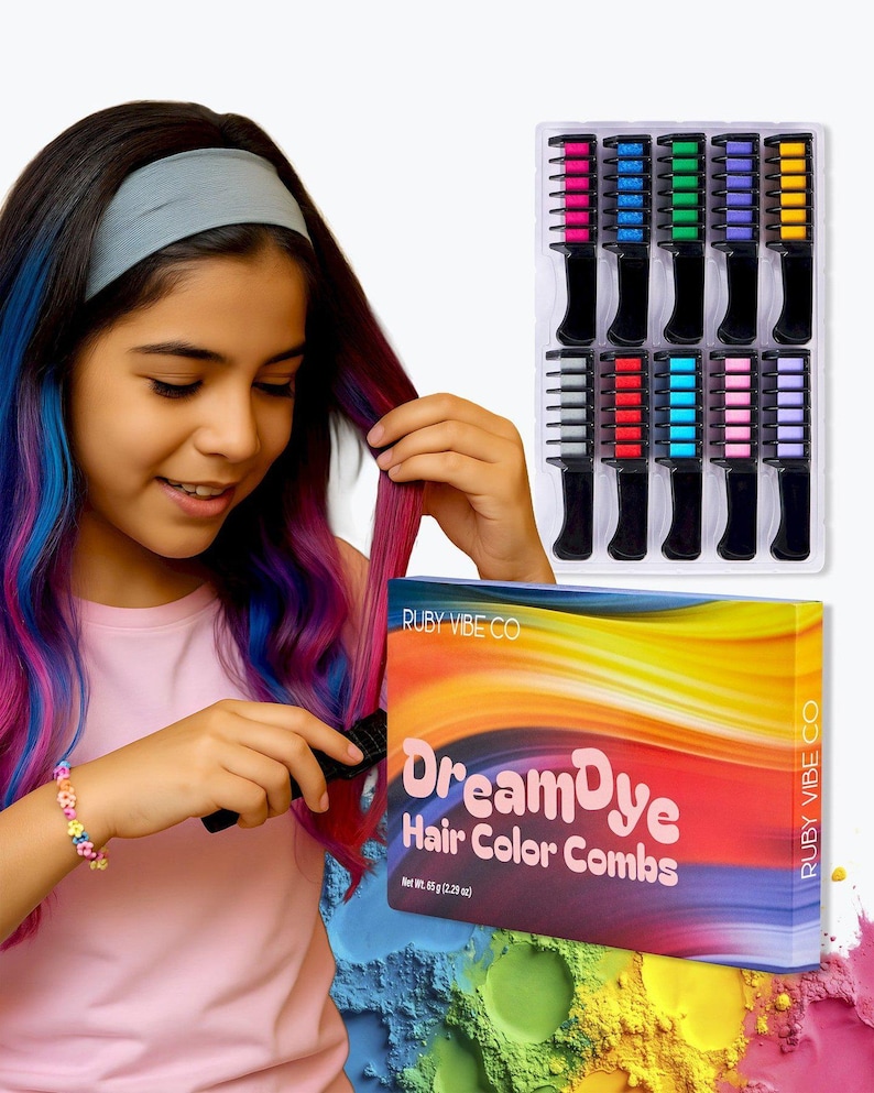 Washable Hair Color Combs for Fun, Temporary Color Play – Dreamdye ...