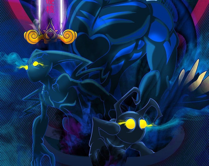 Kingdom Hearts Heartless Fine Art / Geekery / Video Game Art | Etsy