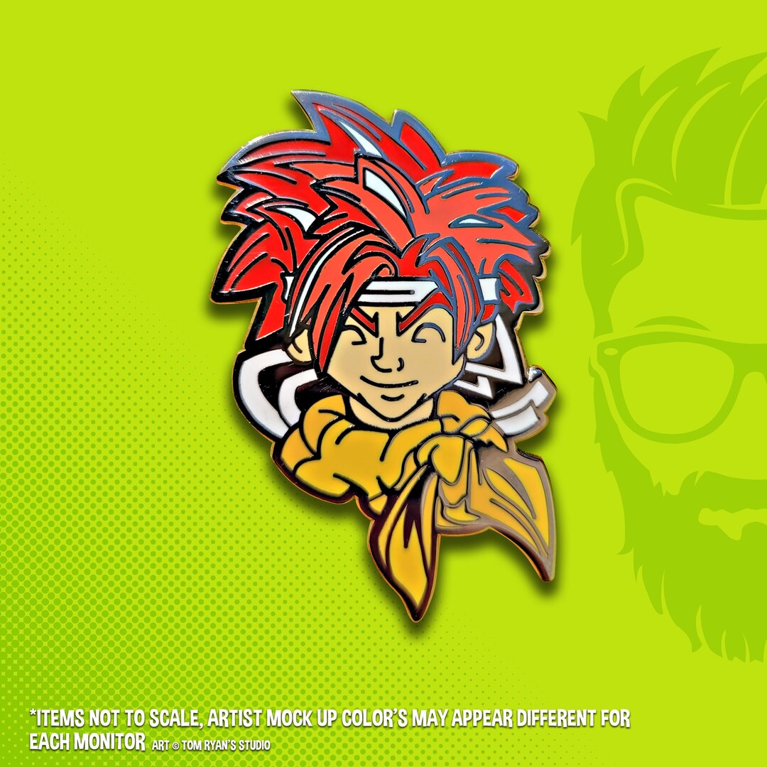 Chrono Trigger / Crono / Hat Pin / Lapel Pin / Hard Enamel / Time ...