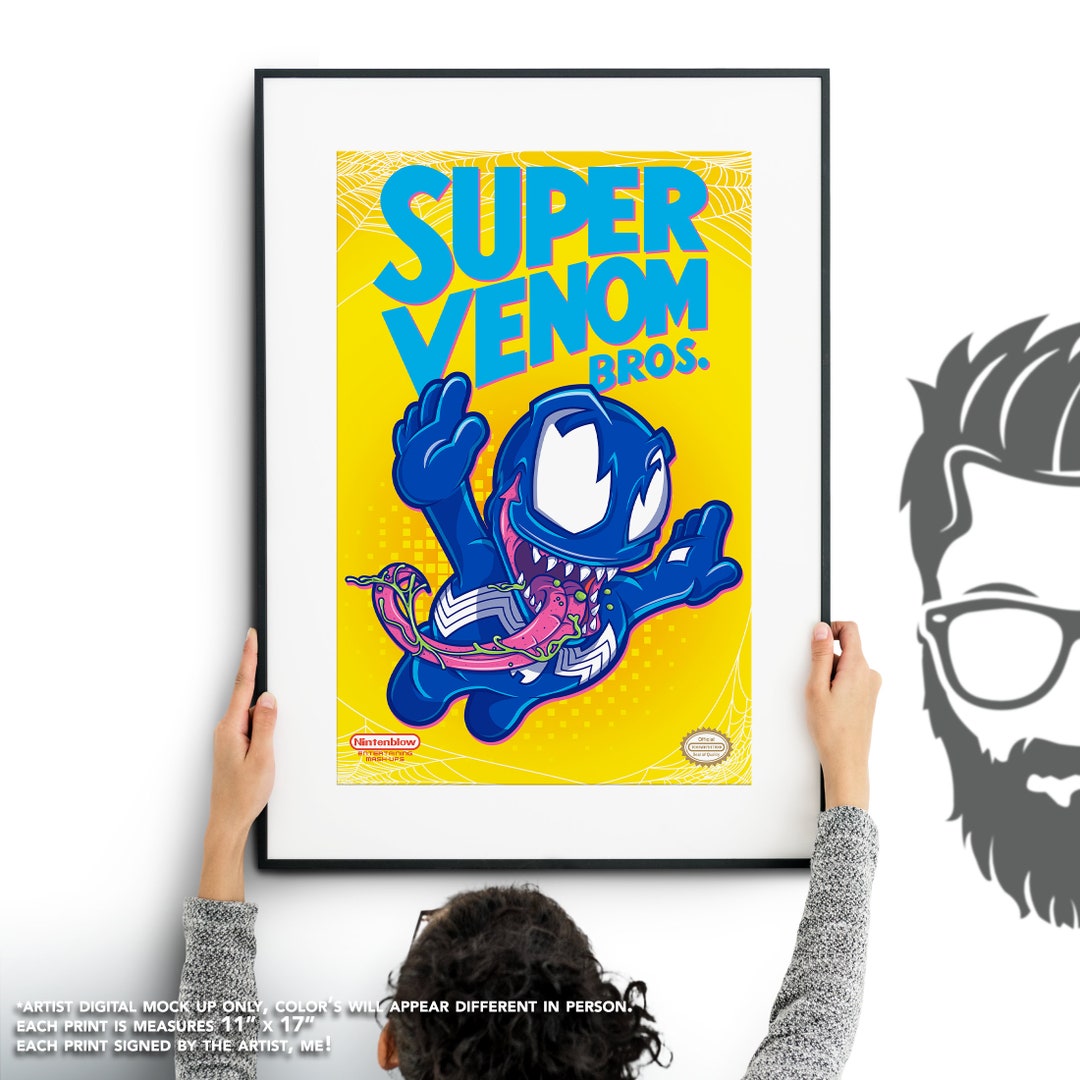 Super Venom Bros Art Print: Geekery Comic Book Poster - Etsy