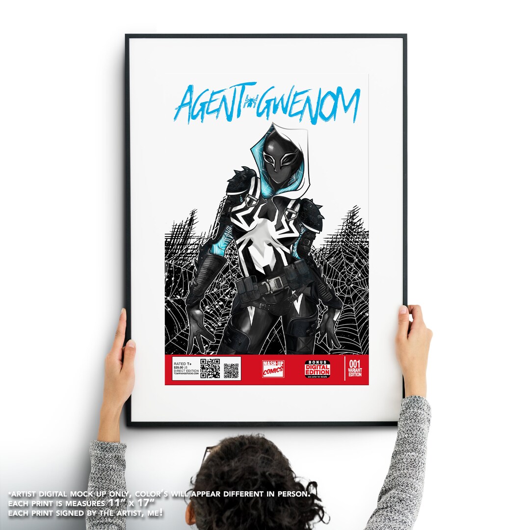 Agent Gwenom Art Print: Spider Woman Gwen Stacy Comic Poster - Etsy