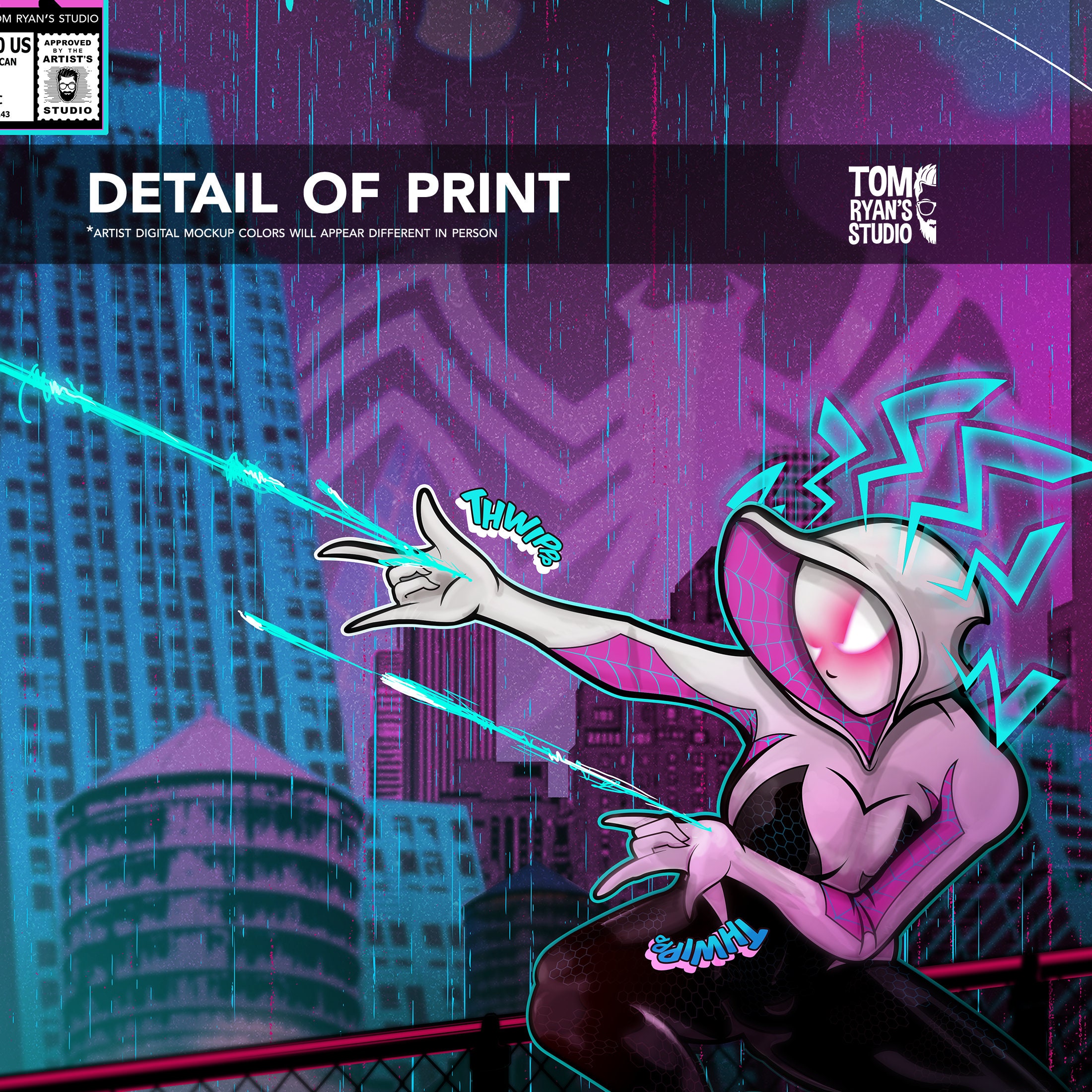 Spider Gwen Spider Woman Gwen Stacy Art Print Re Mix / Geekery - Etsy ...