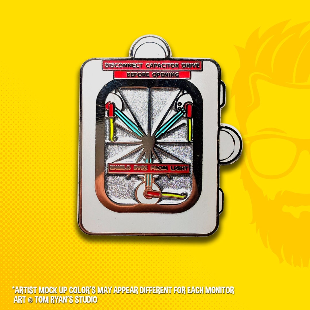 Flux Capacitor Doc Brown Back to the Future Geek Pin / Lapel Pin / Hat ...