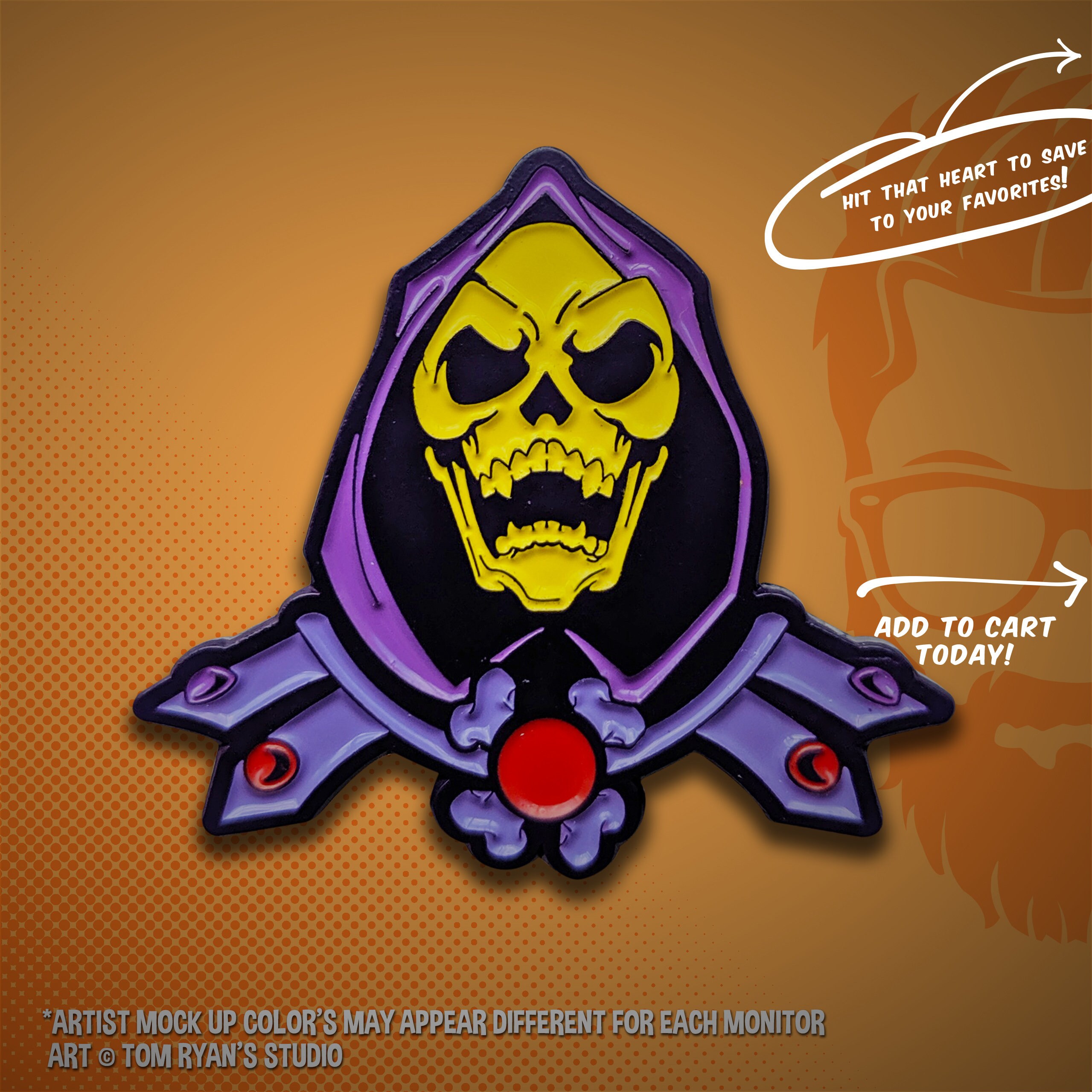 Skeletor He Man Masters of the Universe Enamel Pin Soft Enamel | Etsy