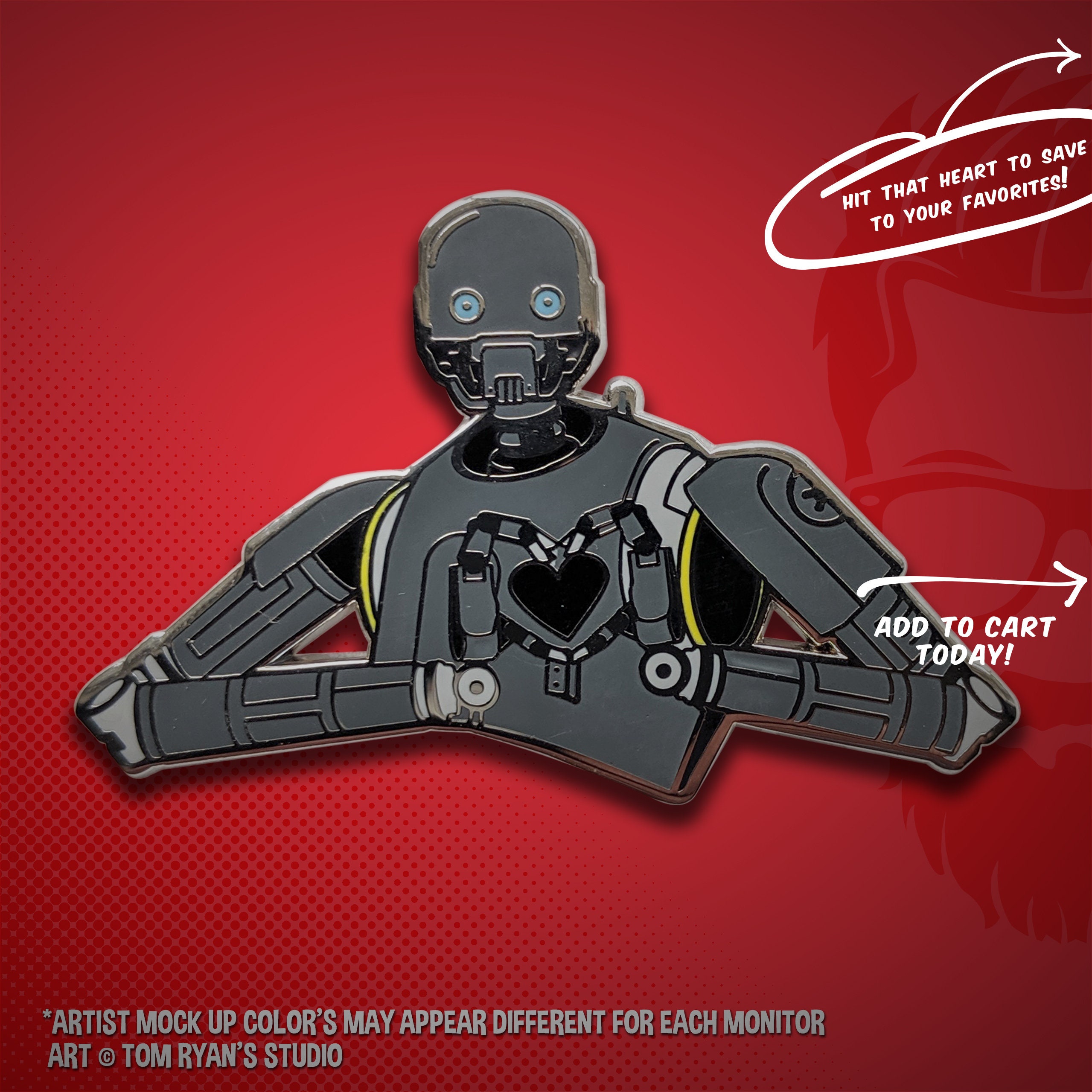 K2saww Hard Enamel Hat Pin Rogue One Lover | Etsy