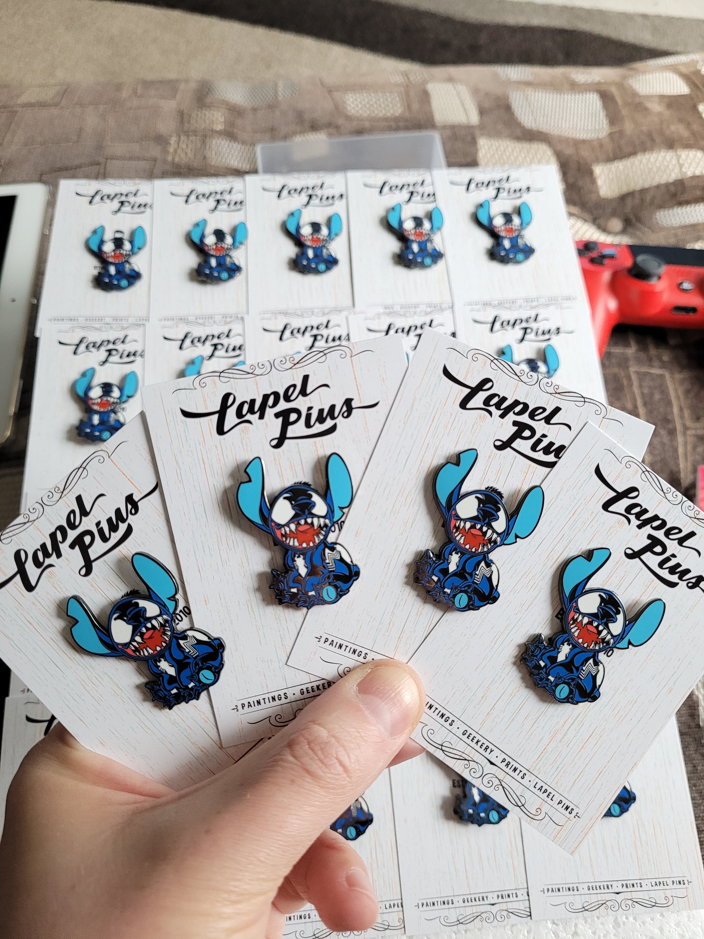 Stitchom Venom Stitch Hard Enamel Pin - Etsy