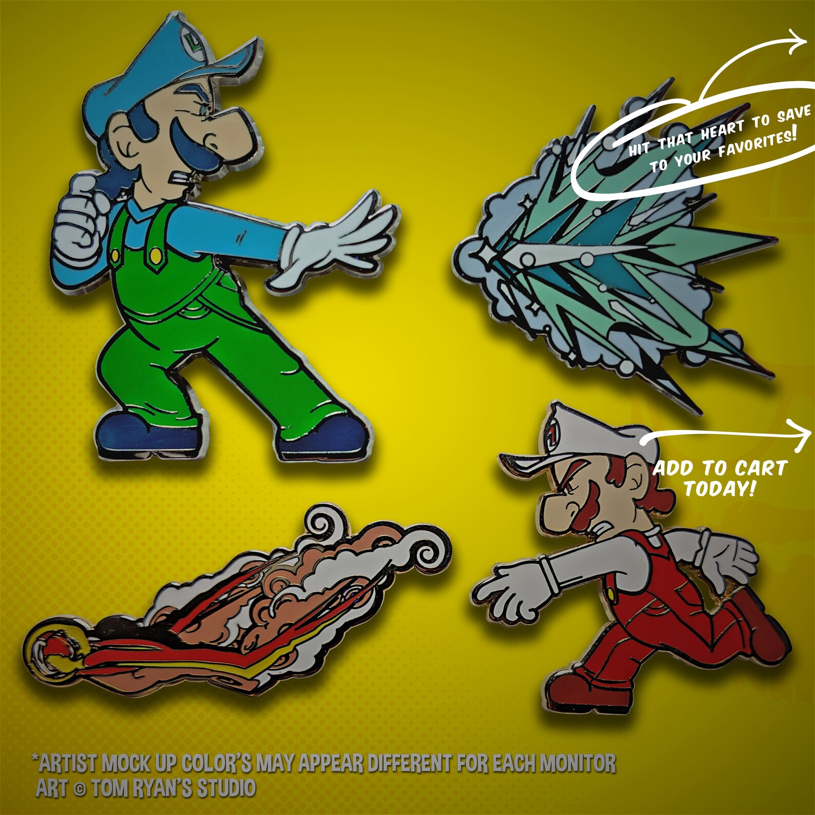 Fire and Ice Bro's / Super Mario / Nintendo / Limited Edition / 4 Pin ...