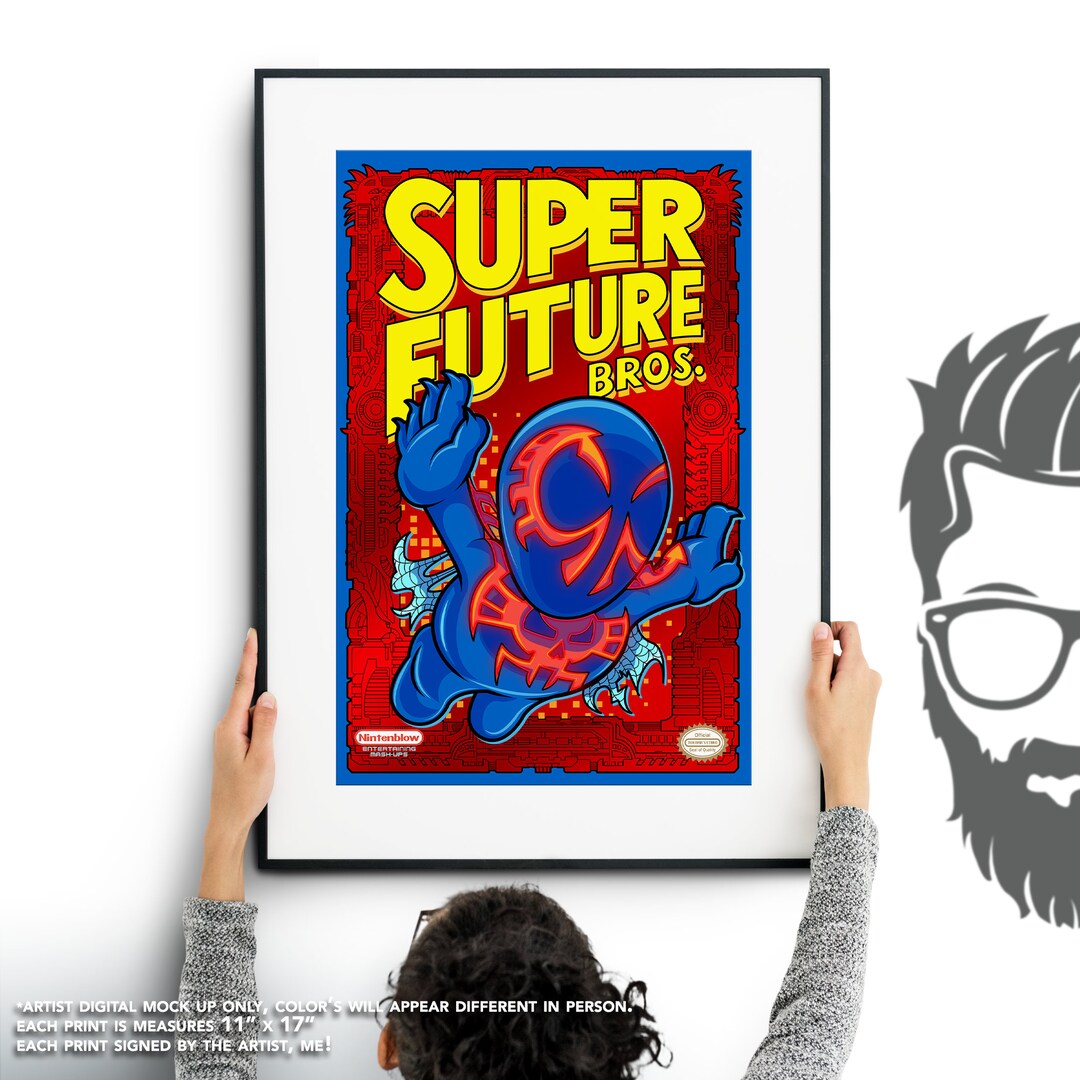 Super Future Bros Art Print: Geekery Comic Book Mashup - Etsy