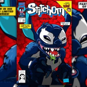 Stitchom / Mash up / Lilo and Stitch / Venom / Comic Book / Issue 1 ...