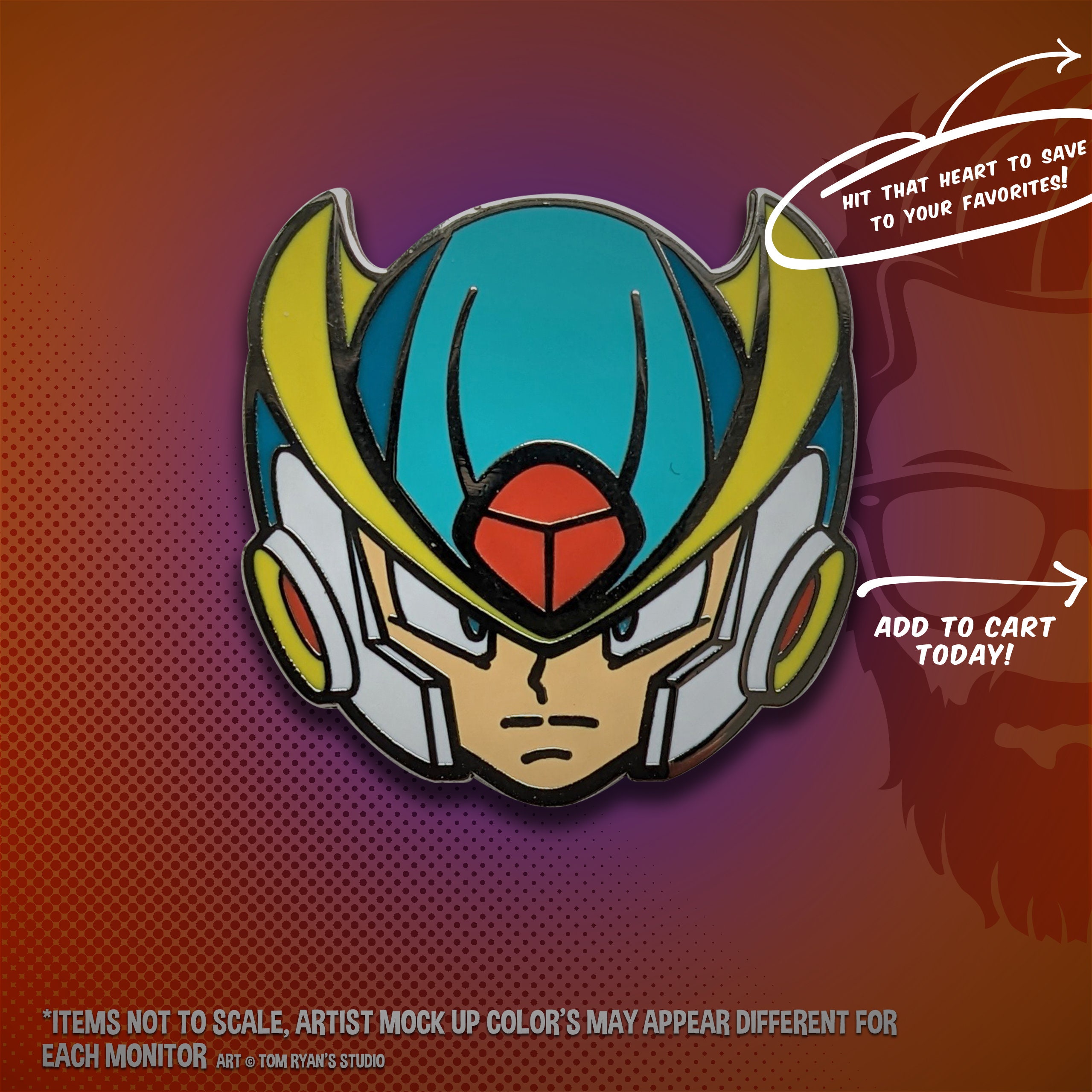 Mega Man X Armor / Video Game Art / Video Game Pin / Mega Man - Etsy