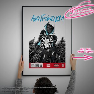 Agent Gwenom Art Print: Spider Woman Gwen Stacy Comic Poster - Etsy