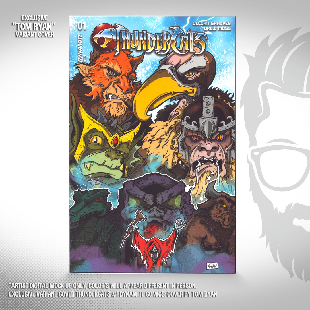 Thundercats Comic #1 Dynamite Comics 2024 Official Variant Cover by Tom ...