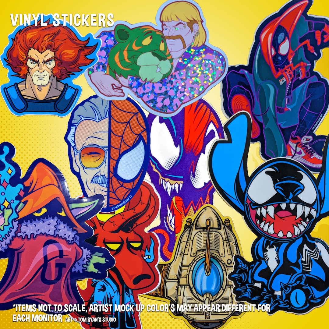 Artist Grade Geek Vinyl Stickers by Tom Ryan's Studio - Etsy