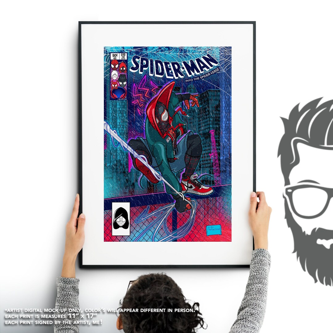 Miles Spidey Man Into Spidey Verse / Geekery / Comic Book / Super Hero ...