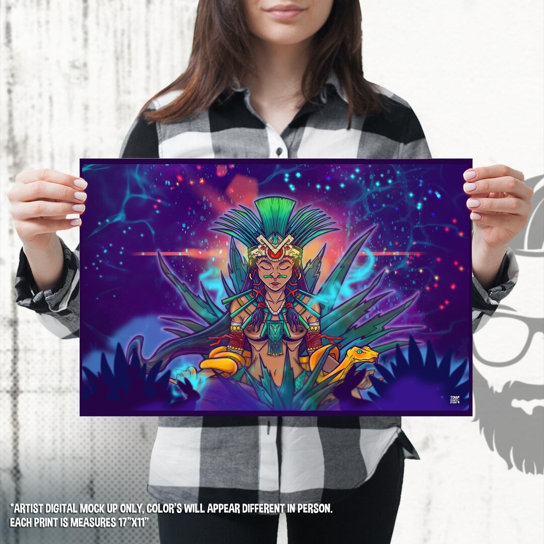 Mayahuel Goddess of Tequila Fine Art Print - Etsy