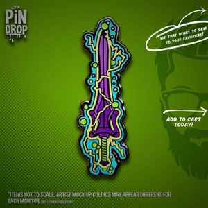 Skeletor's Power Sword / Hat Pin Lapel Pin Limited Edition Numbered Pin ...