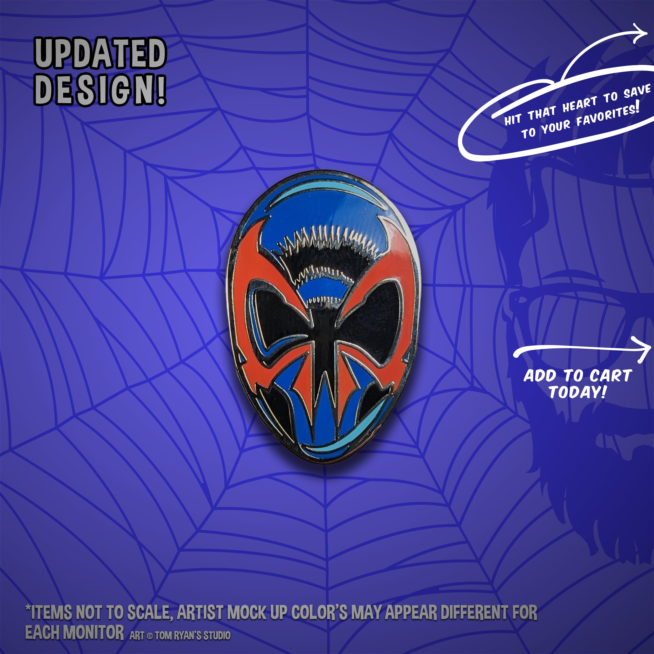 Spidey 2099 Hard Enamel Pin Hat Pin - Etsy