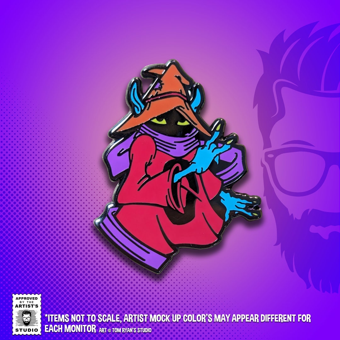 80's Blue Wizard Hard Enamel Hat Pin by Tom Ryan's Studio Makes a ...