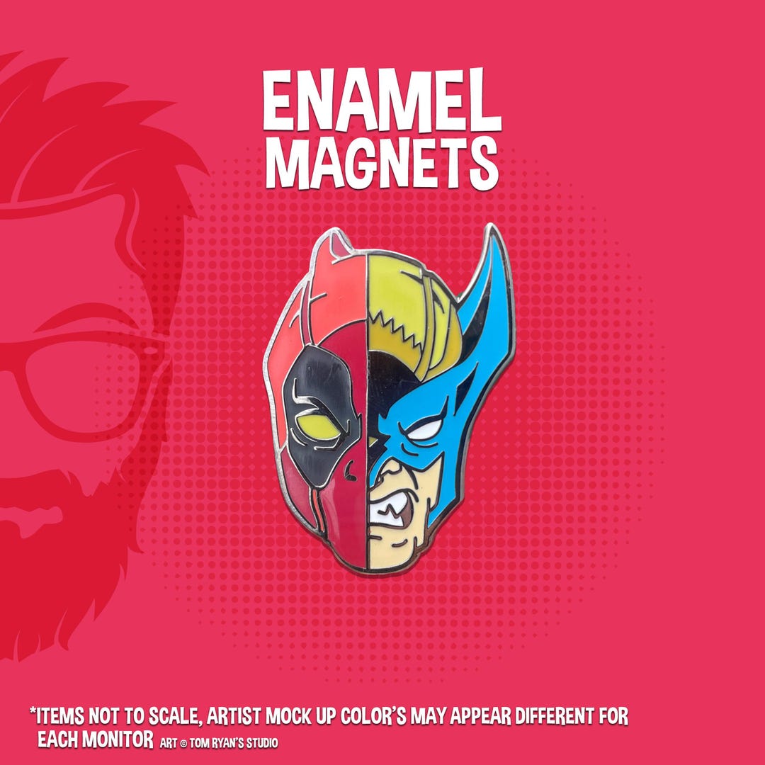 Wade / Logan / Magnet / Hard Enamel / Cartoon Magnet/ Fridge Magnet - Etsy