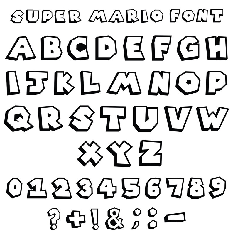 Super Mario Png Clipart Bundle, Birthday Party Designs, Mario Bros ...