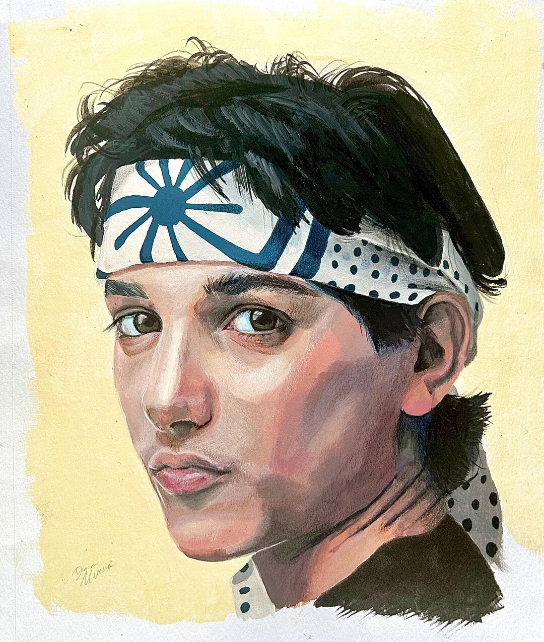 Karate Kid/ralph Macchio Gouache Painting Poster [PRINT] - Etsy