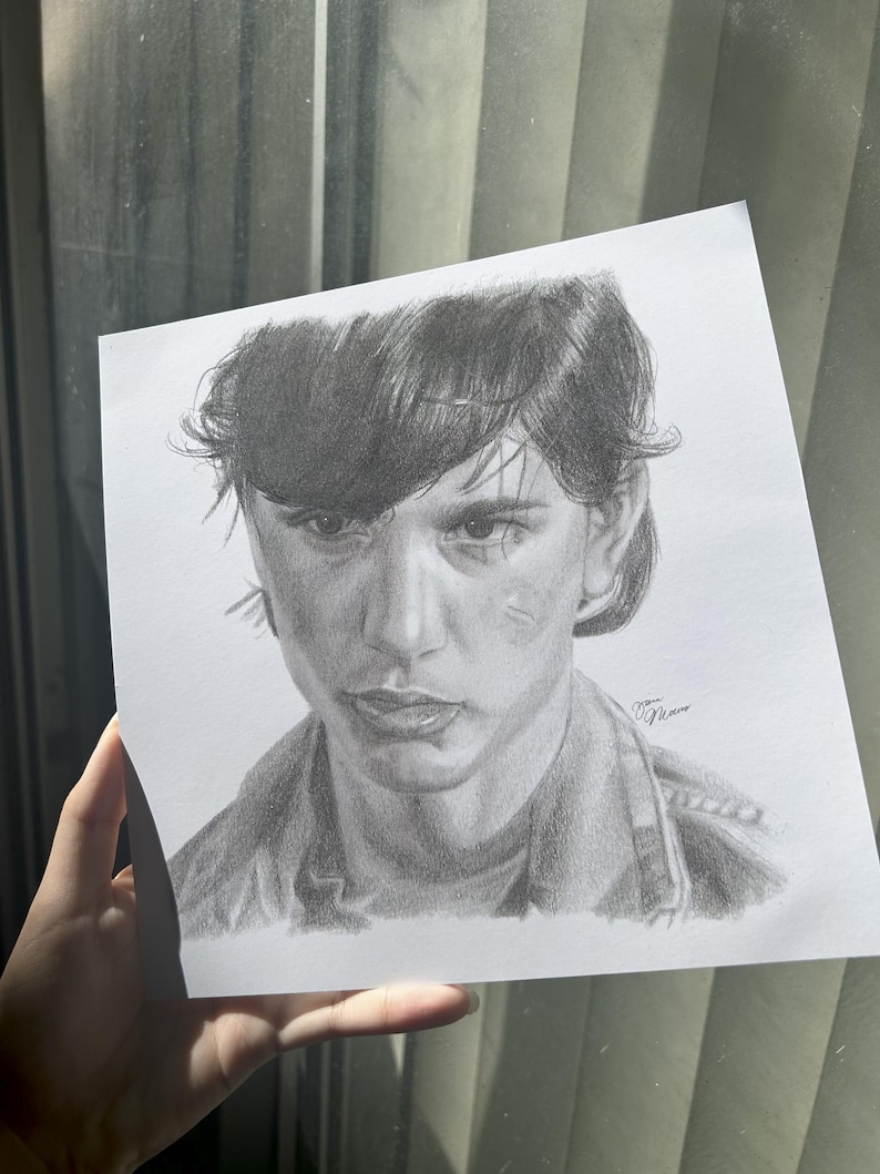 Johnny Cade/ralph Macchio the Outsiders Portrait Drawing [PRINT] - Etsy