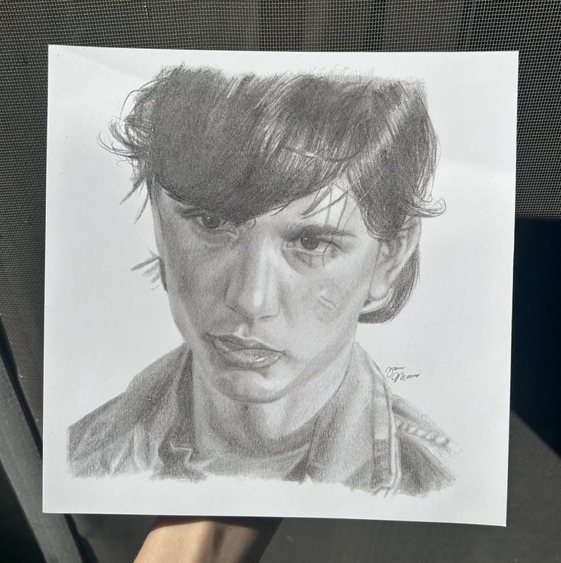 Johnny Cade/ralph Macchio the Outsiders Portrait Drawing [PRINT] - Etsy